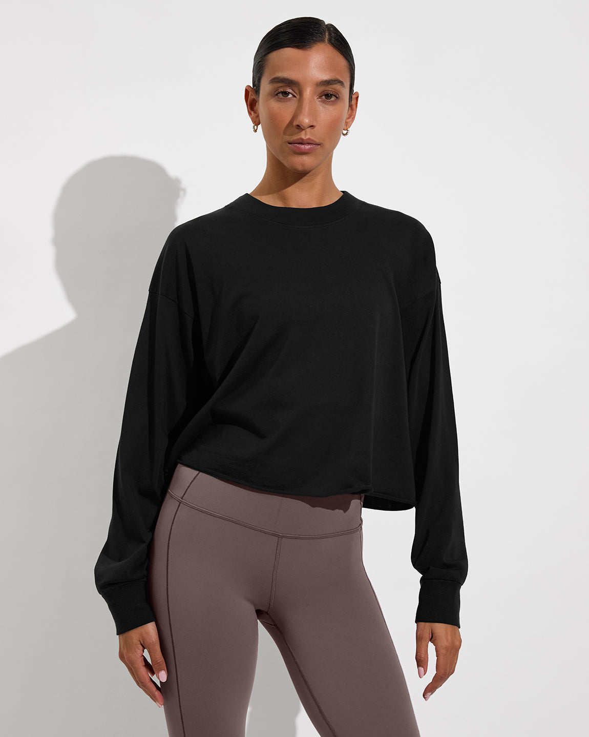 Swell LS Tee - Black Cotton T-shirt – Left On Friday Canada